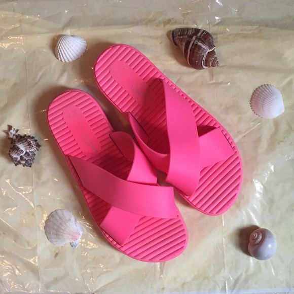 Atmosphere | Shoes | Atmosphere Pink Beach Sandals Sz 6 | Poshmark